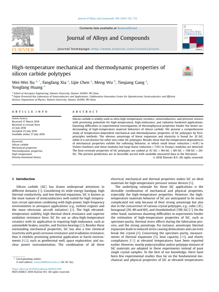 Silicon Carbide Properties | PDF | Young's Modulus | Silicon