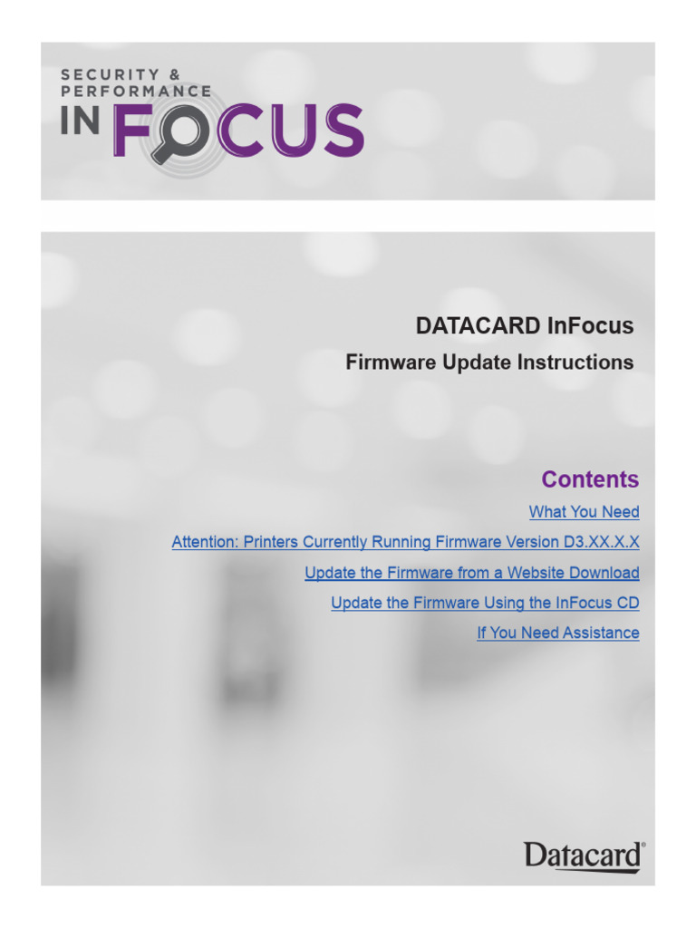 527771-001c Infocus Update Instructions | PDF | Microsoft Windows | Personal Computers