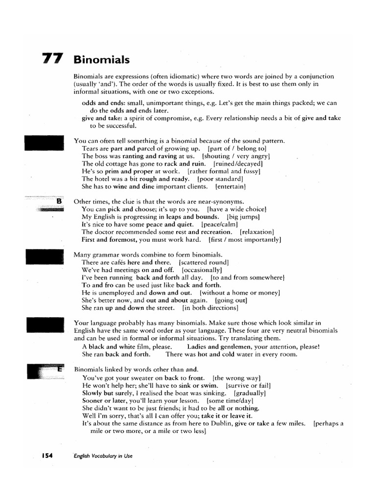 Binomials 1 | PDF