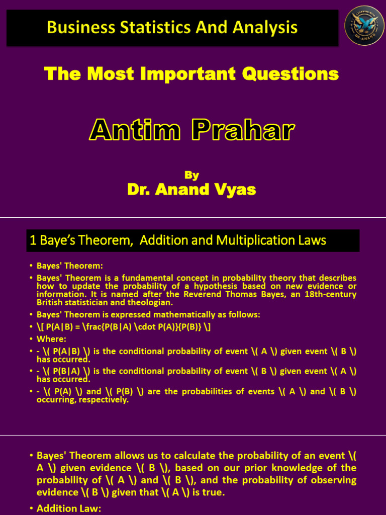 Probability and Decision Trees Explained | PDF | Statistics | Regression Analysis