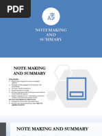 Note Making Class 11, Note Making Format, Examples and Sample | PDF ...