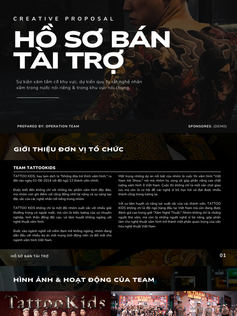 (Demo) Vietnam Inkshow 2024 Proposal | PDF