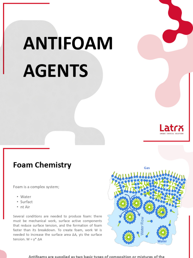 Antifoam Training Presentation | PDF | Silicone | Foam
