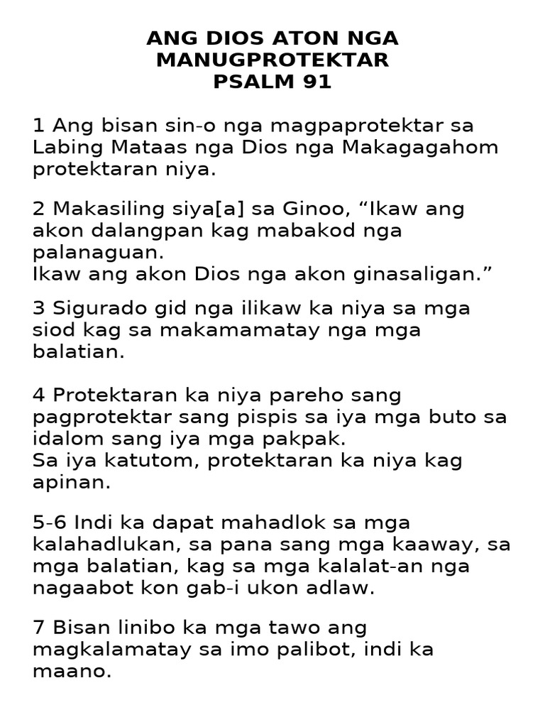 Psalm 91 | PDF