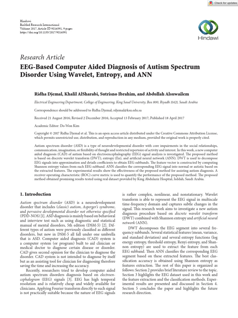 BioMed Research International - 2017 - Djemal - EEG Based Computer Aided Diagnosis of Autism ...