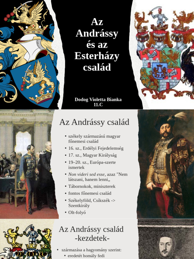 Az Andrássy És Az Esterházy Család | PDF