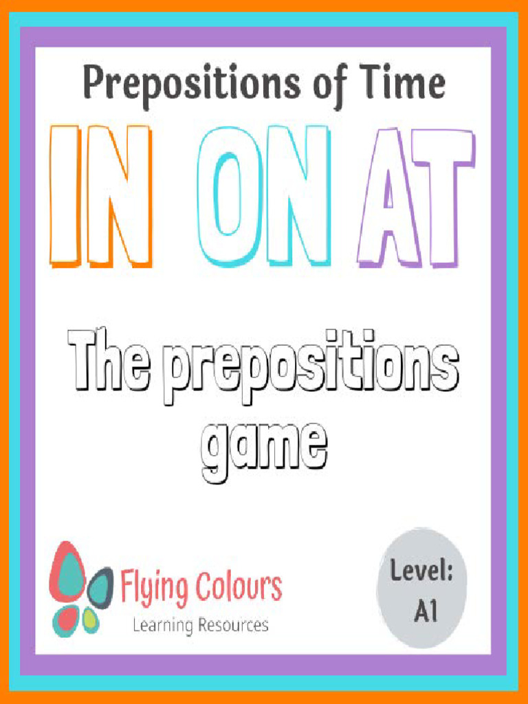 Prepositions Game | PDF