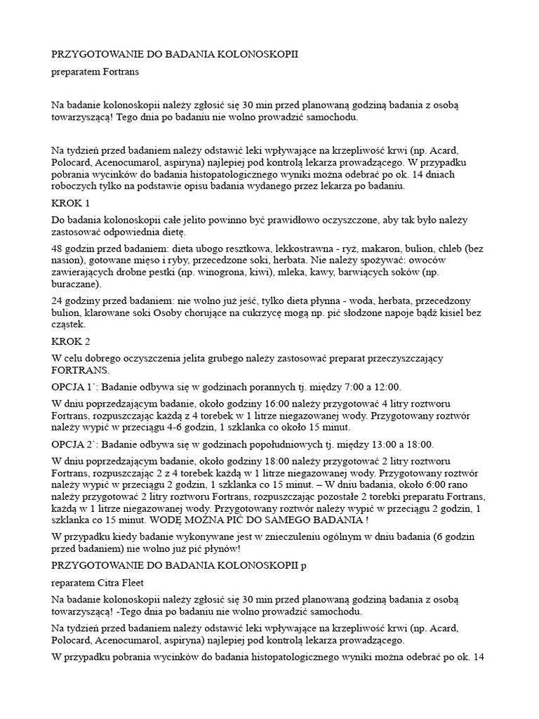 Kolonoskopia | PDF