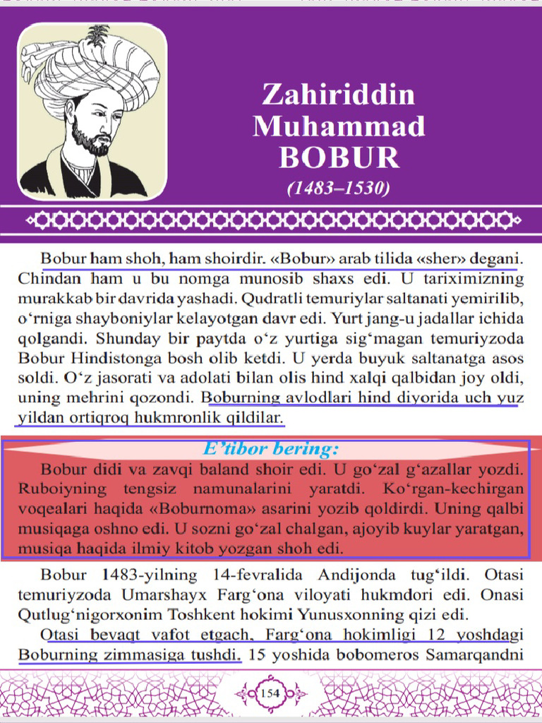 Bobur | PDF
