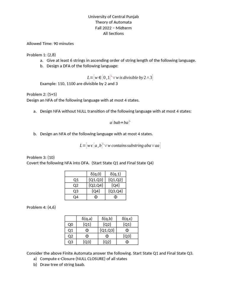 Toa Mid-Term Fall 22 | PDF