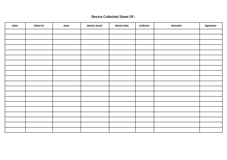Device Sheet | PDF