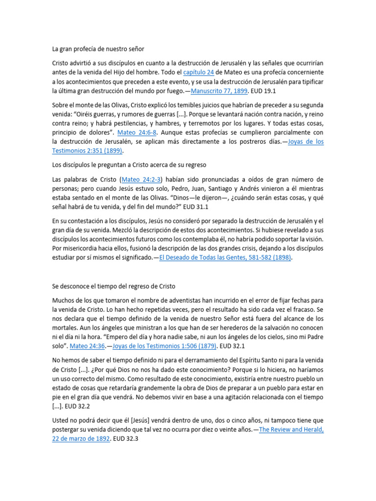 Cuando Regresa Cristo | PDF | Jesús | Evangelio de Mateo