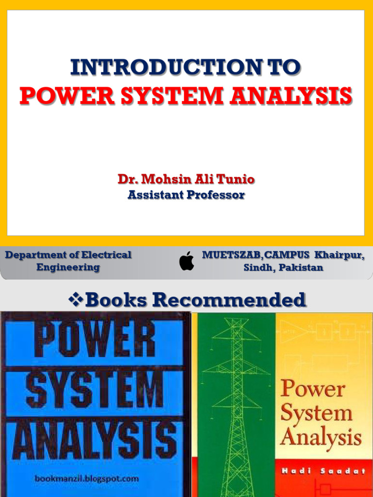 Chapter One Introduction to Power System Analysis | PDF | Ac Power ...