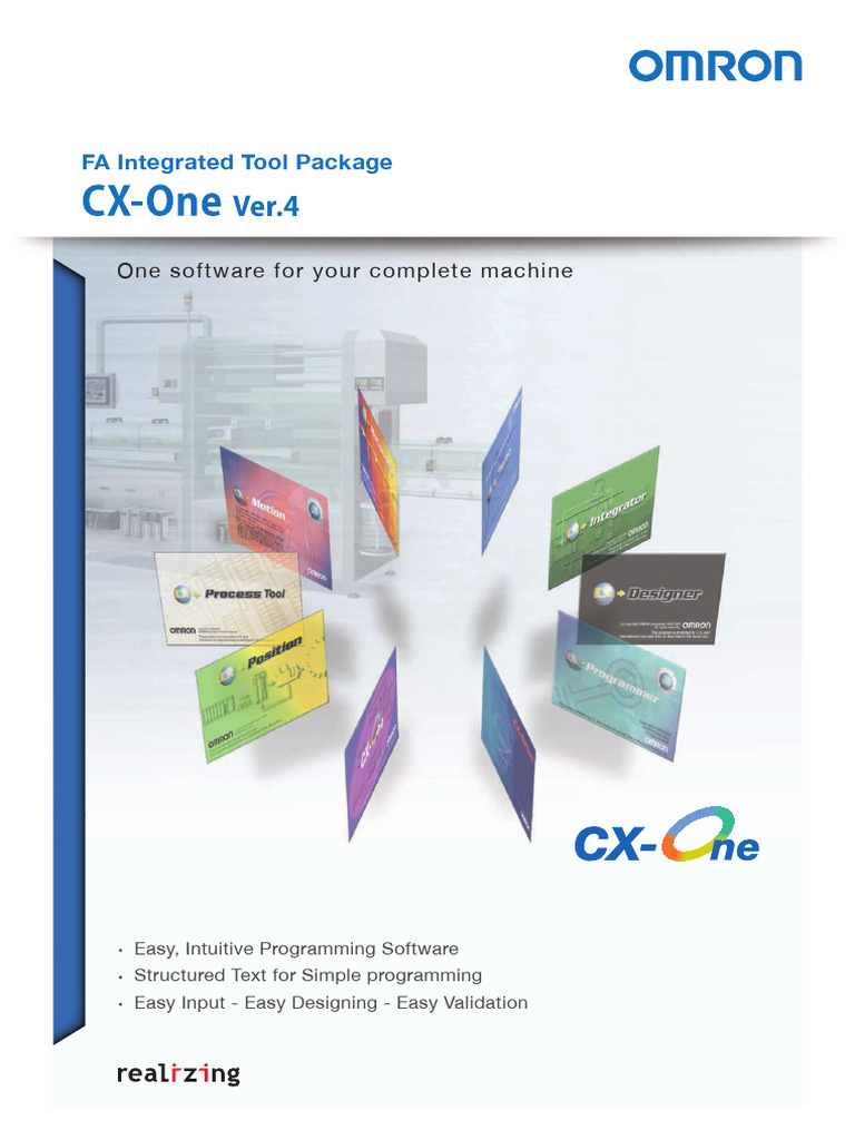 r134 Cx-One Fa Integrated Tool Package Brochure en | PDF | Programmable Logic Controller ...