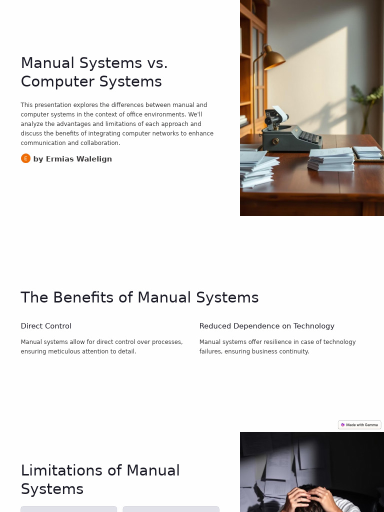 Manual Systems Vs Computer Systems | PDF | Computer Network | Databases