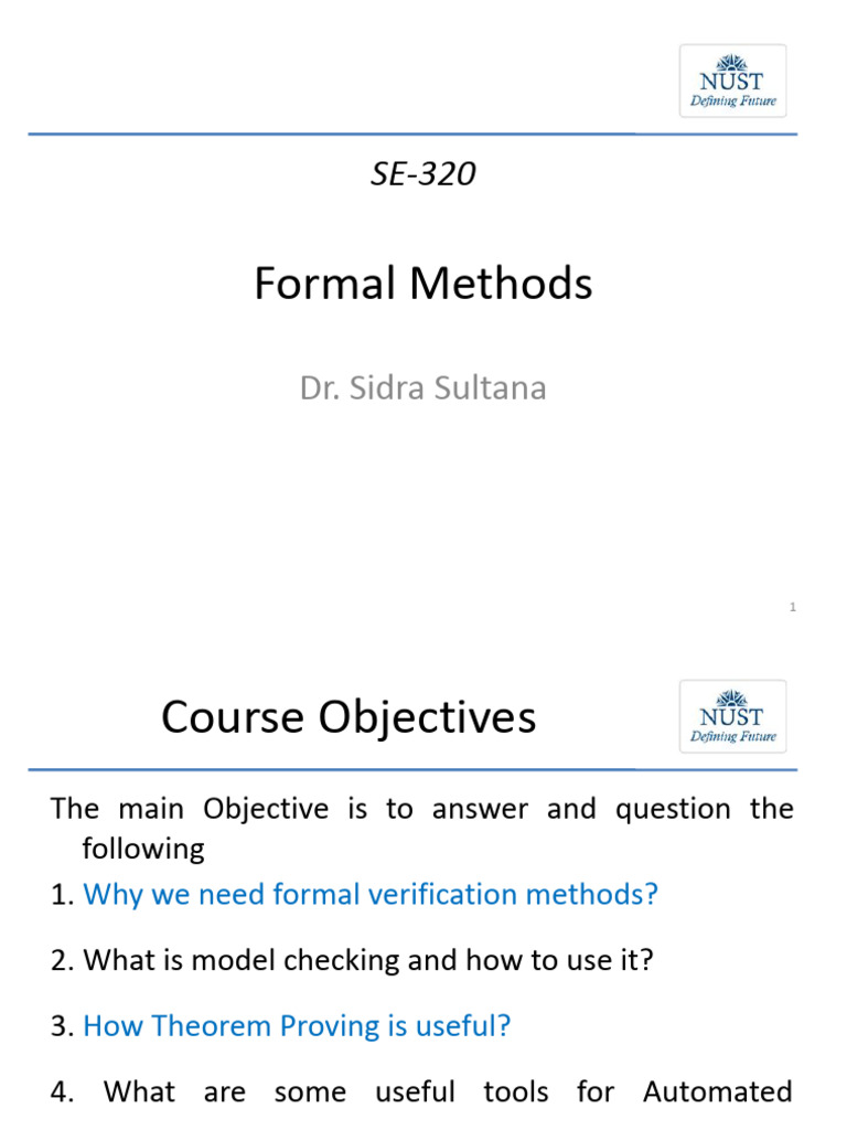 01 Introduction Formal Methods - pptx-3 | PDF | Formal Methods | Formal ...