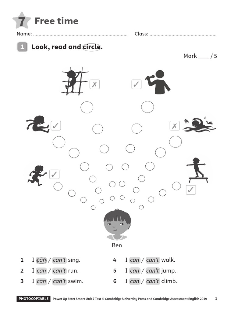 Power Up Start Smart Unit 7 Test | PDF