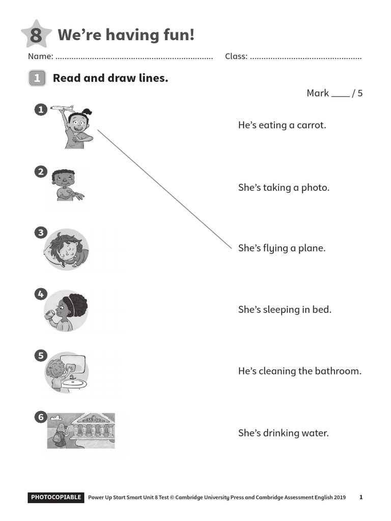 Power Up Smart Start Online Tests Unit 8 | PDF