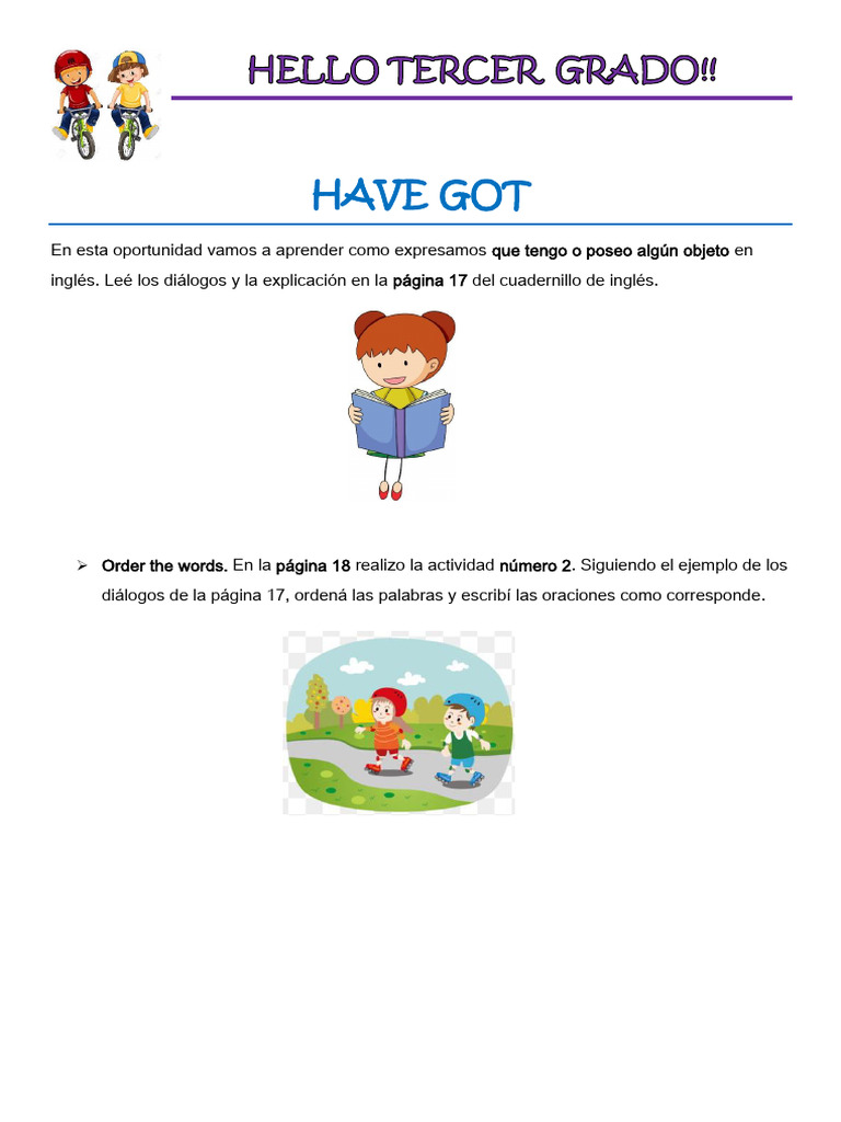 Aprende "Have Got" en Inglés | PDF