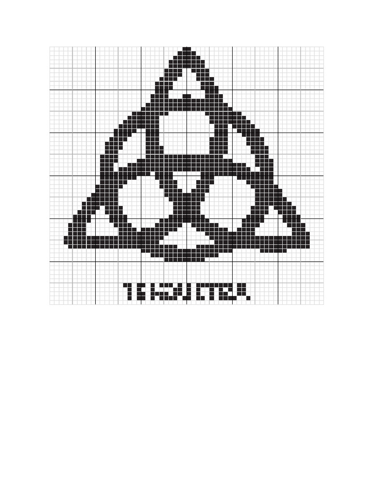 Triquetra in circle trikvetr knot shape trinity knot icon black color ...