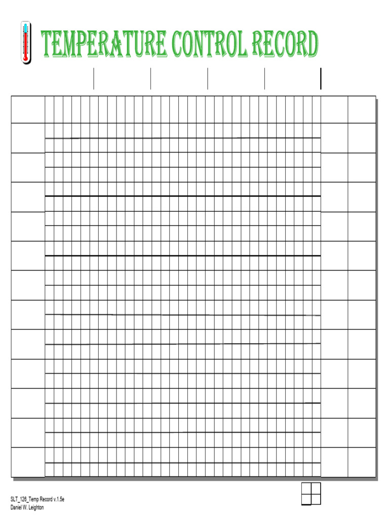 SLT 126 Temp Record V15e Ex | PDF