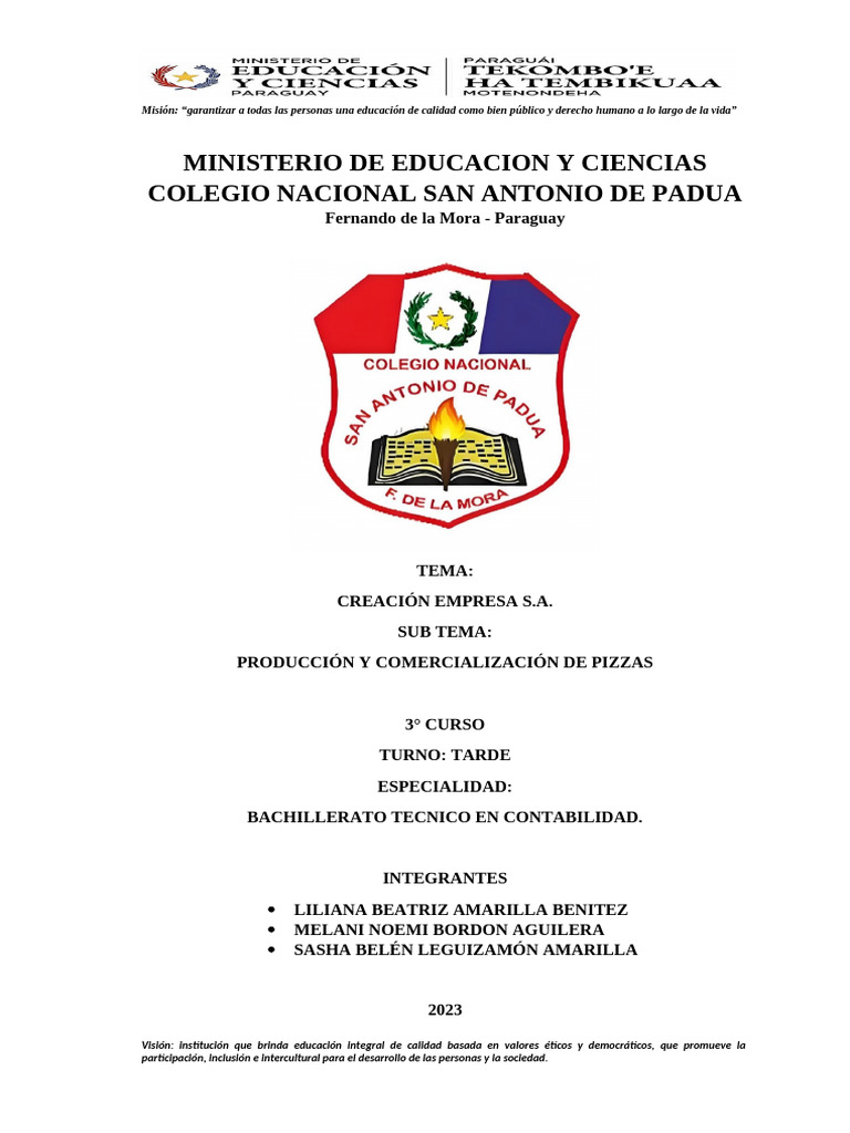 Proyecto 3ro BTC 2023-1 | PDF | Sociedad de responsabilidad limitada | Business