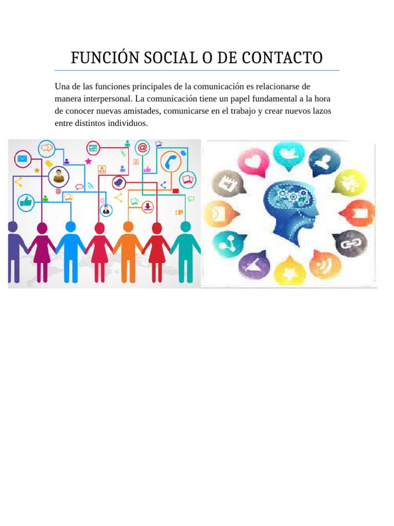 Función Social o de Contacto | PDF