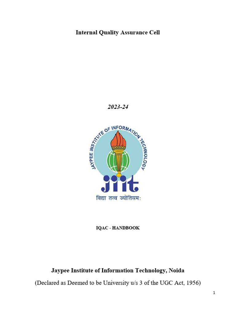 IQAC Handbook 2023-24 | PDF | Optics | Diffraction