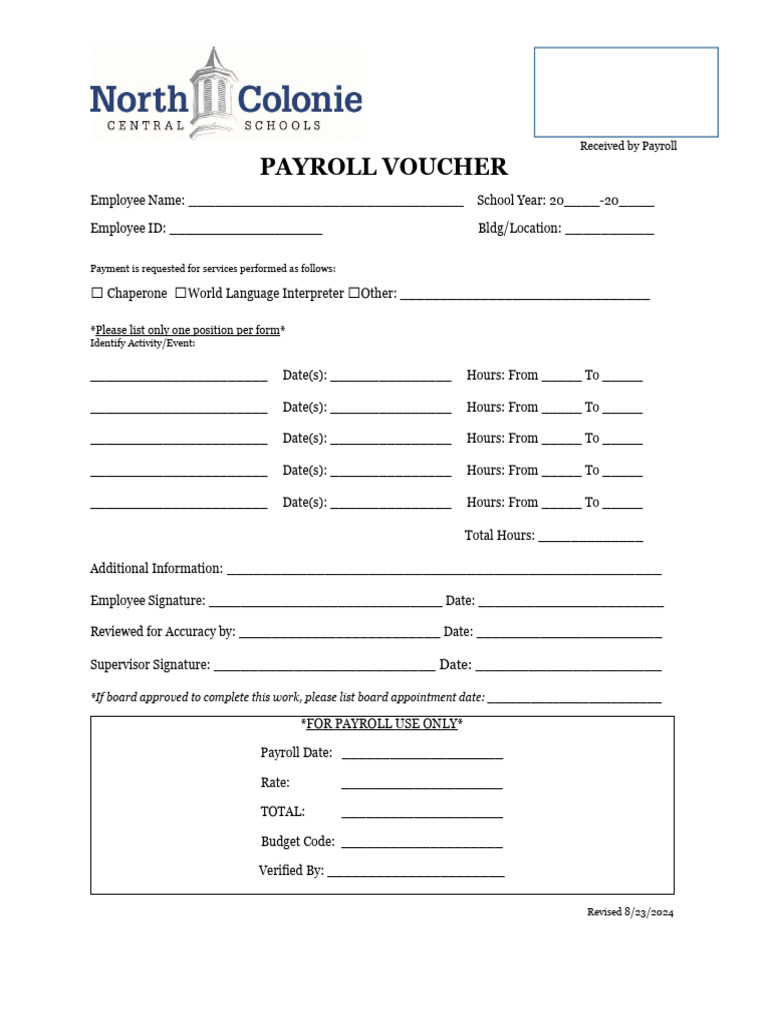 Payroll Voucher | PDF