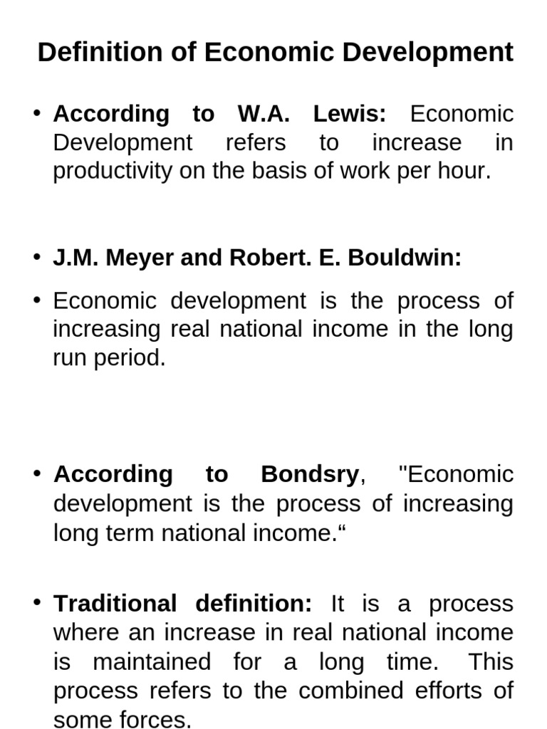 Understanding Economic Development | PDF | Economics | Factors Of ...