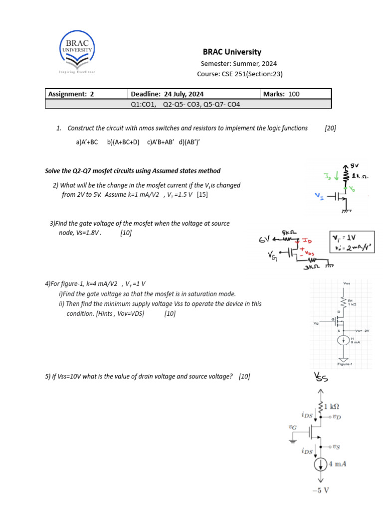 CSE251 Summer24 Assign3 Sec23 | PDF