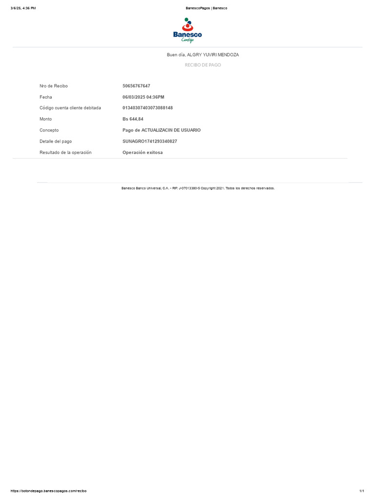 BanescoPagos - Banesco 1 | PDF