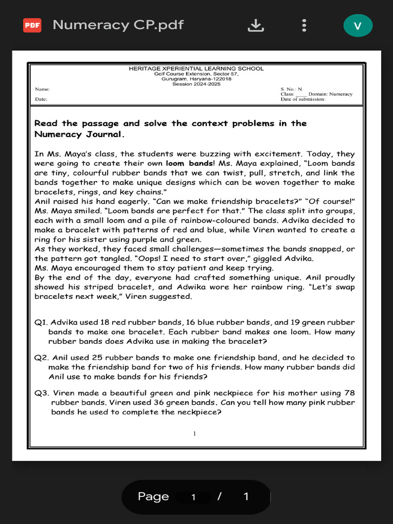 Numeracy CP - PDF - Google Drive | PDF