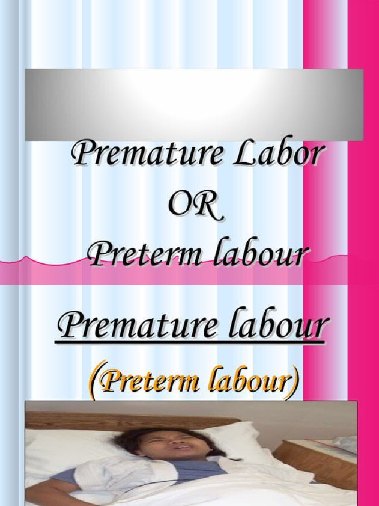 Premature Labour | PDF