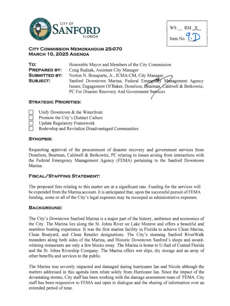 Commission Memorandum 25-070 March 10, 2025 Agenda | PDF | Conflict Of ...
