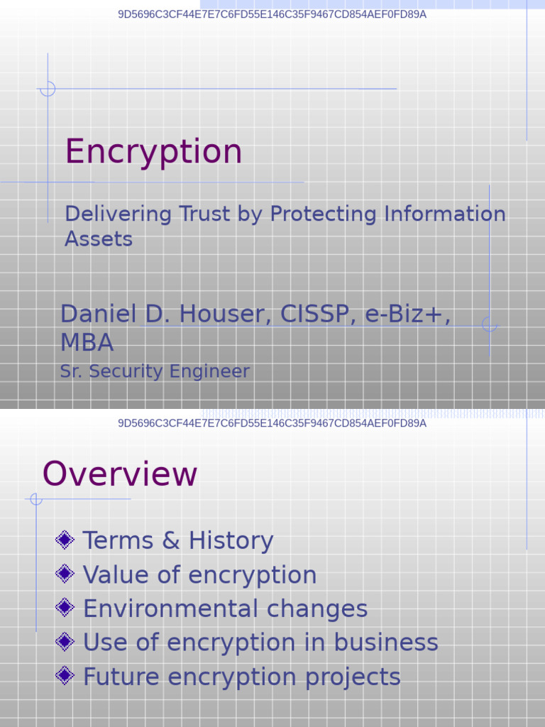 Encryption Presentation | PDF | Encryption | Key (Cryptography)