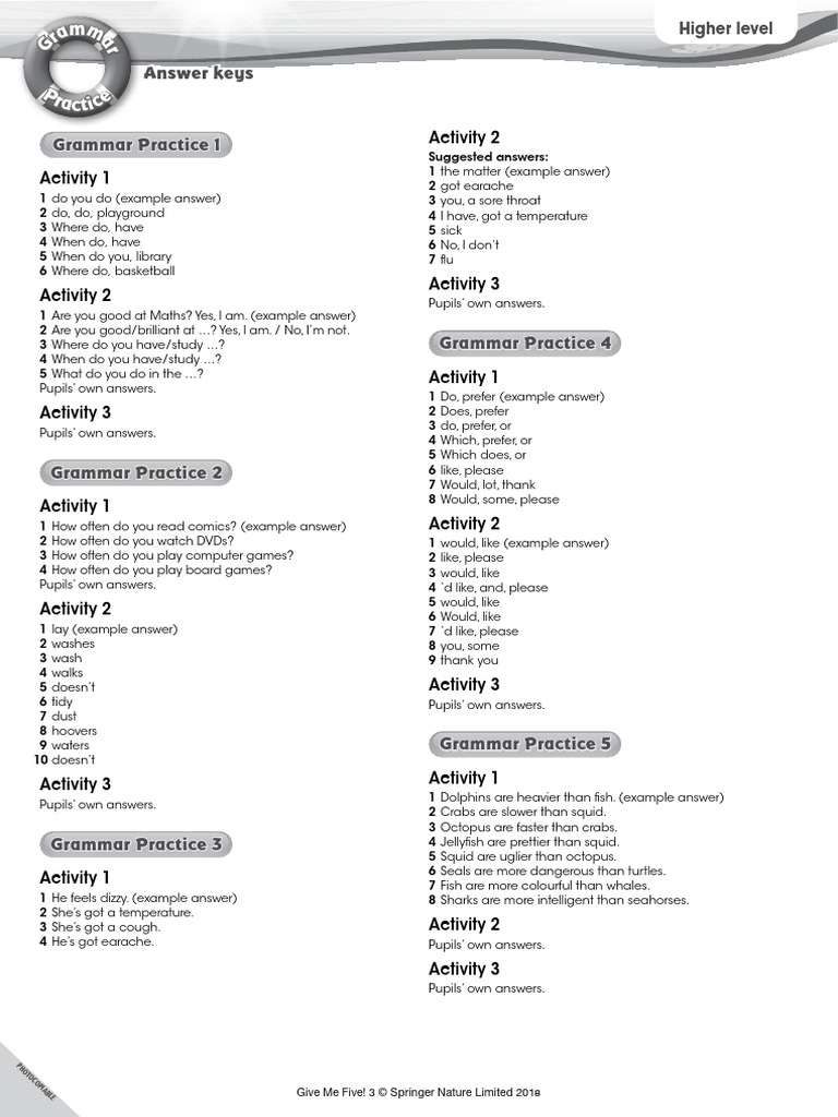 Interaction 1 Reading Answer Key | PDF | Zoology