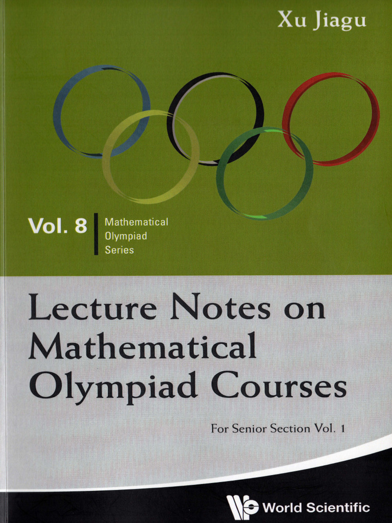 Mathematical Olympiad Series 8 Jiagu Xu Lecture Notes On Mathematical ...