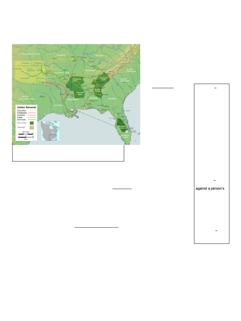 Native Americans Part 2 - Trail of Tears | PDF | Trail Of Tears | Cherokee