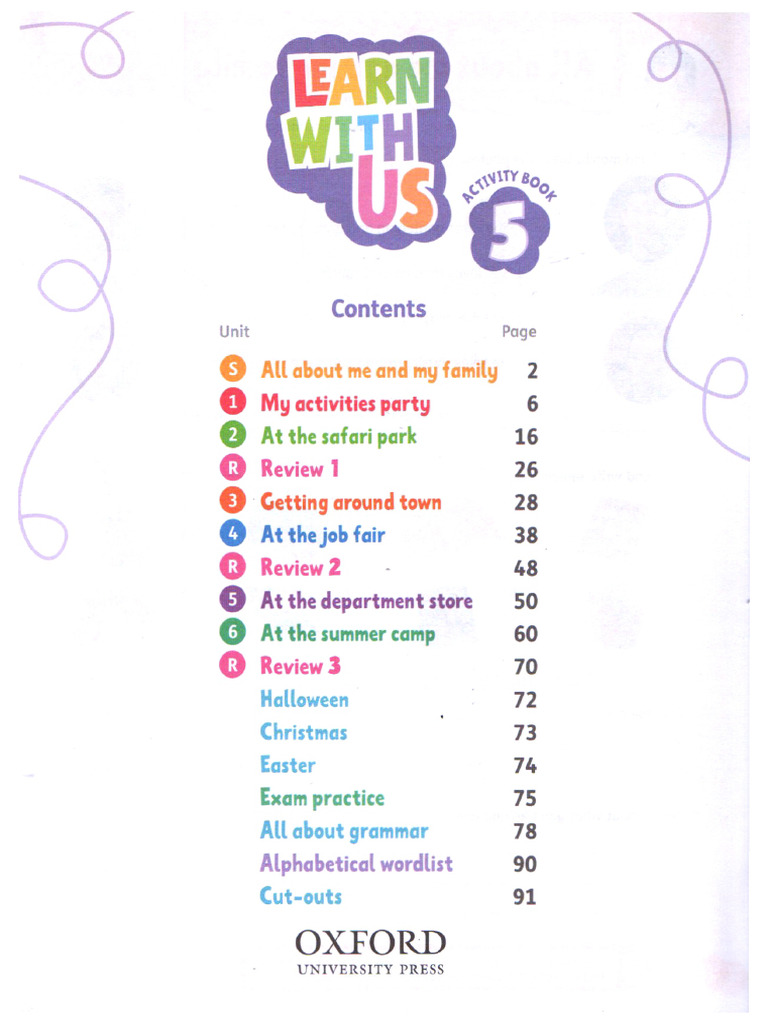Learn With Us - Activity 5 | PDF