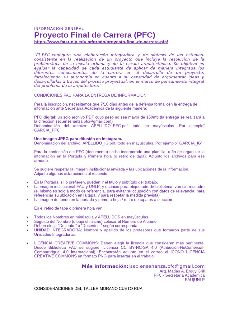 Guía Presentación CARPETA PFC | PDF | Creative Commons