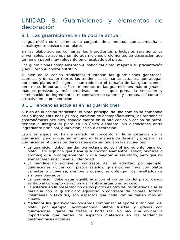 Tipos de Guarniciones para Churrasco | PDF | Cocinando | Pasteles