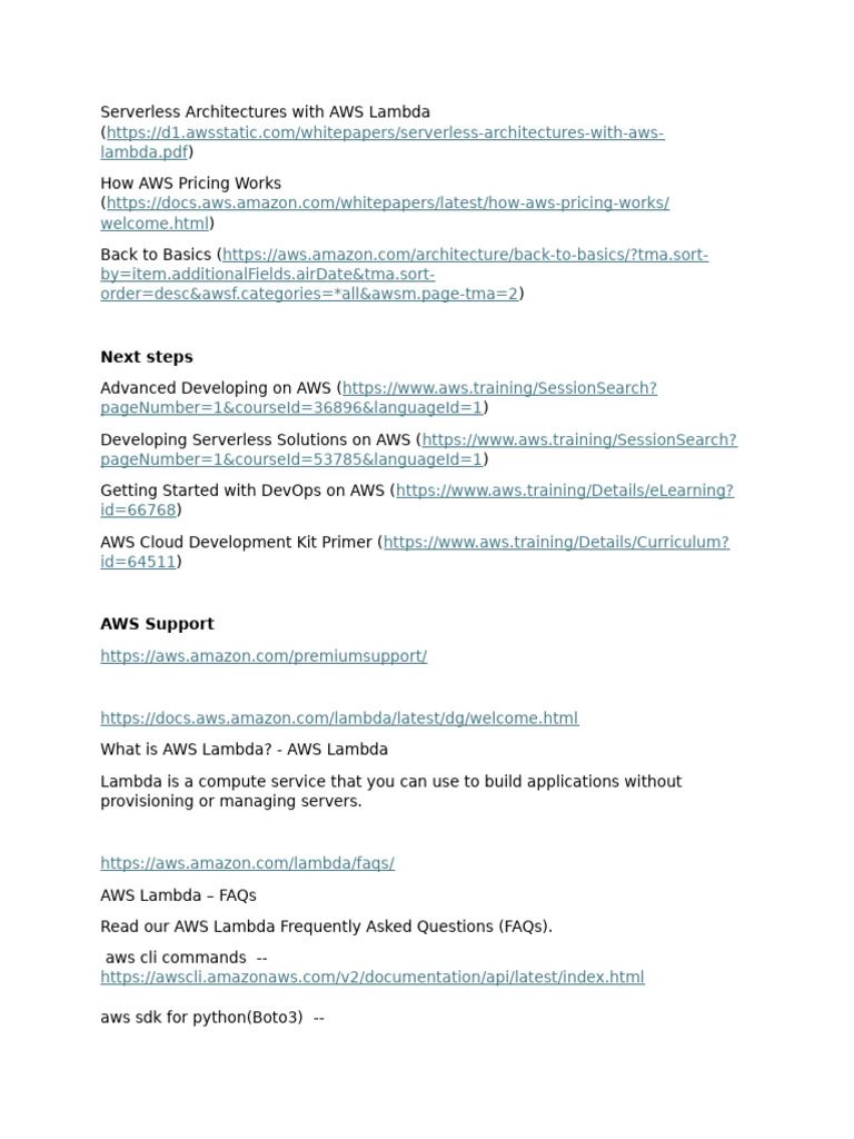 AWS Lambda Serverless Architecture Guide | PDF | Amazon Web Services | Distributed Computing ...