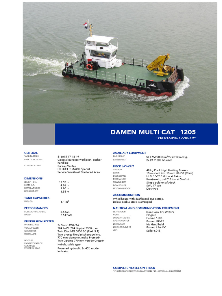 Product_sheet_Damen_Multi_Cat_1205 | PDF | Ships | Watercraft