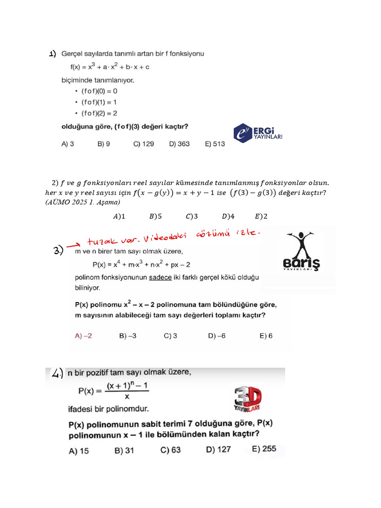 Fonskiyon Polinom Trigo (1) | PDF