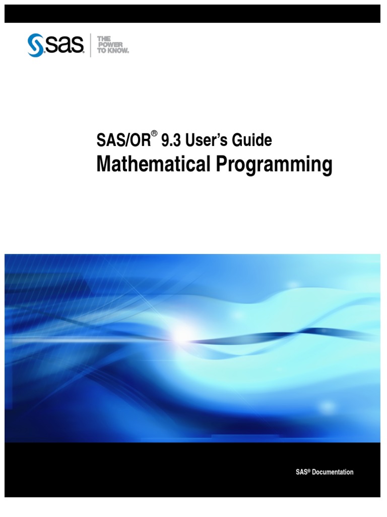 Opt Model | PDF | Linear Programming | Sas (Software)