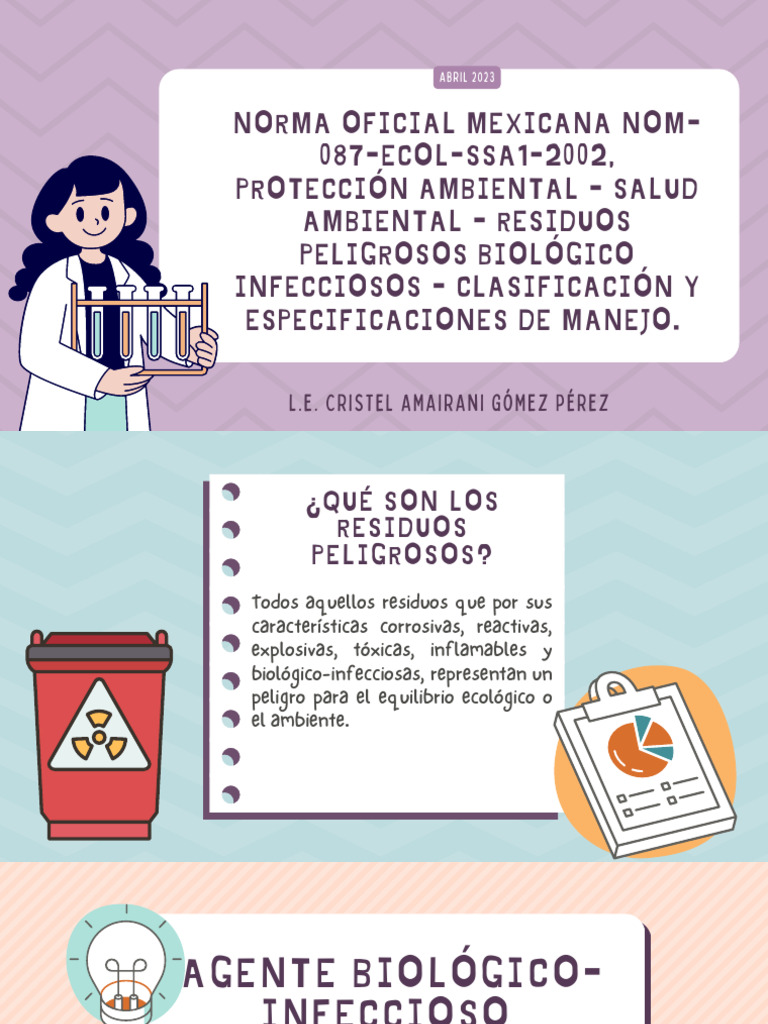 Nom 087 - Ecol-Semarnat - Ssa1 - 2002 (Segundo Parcial) | PDF | Infección | Biología