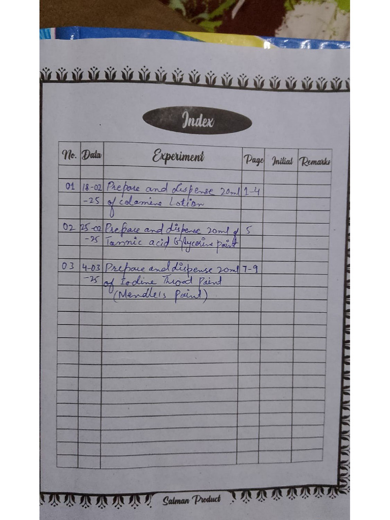 Dispensing Pharmacy Practical 1-3 | PDF