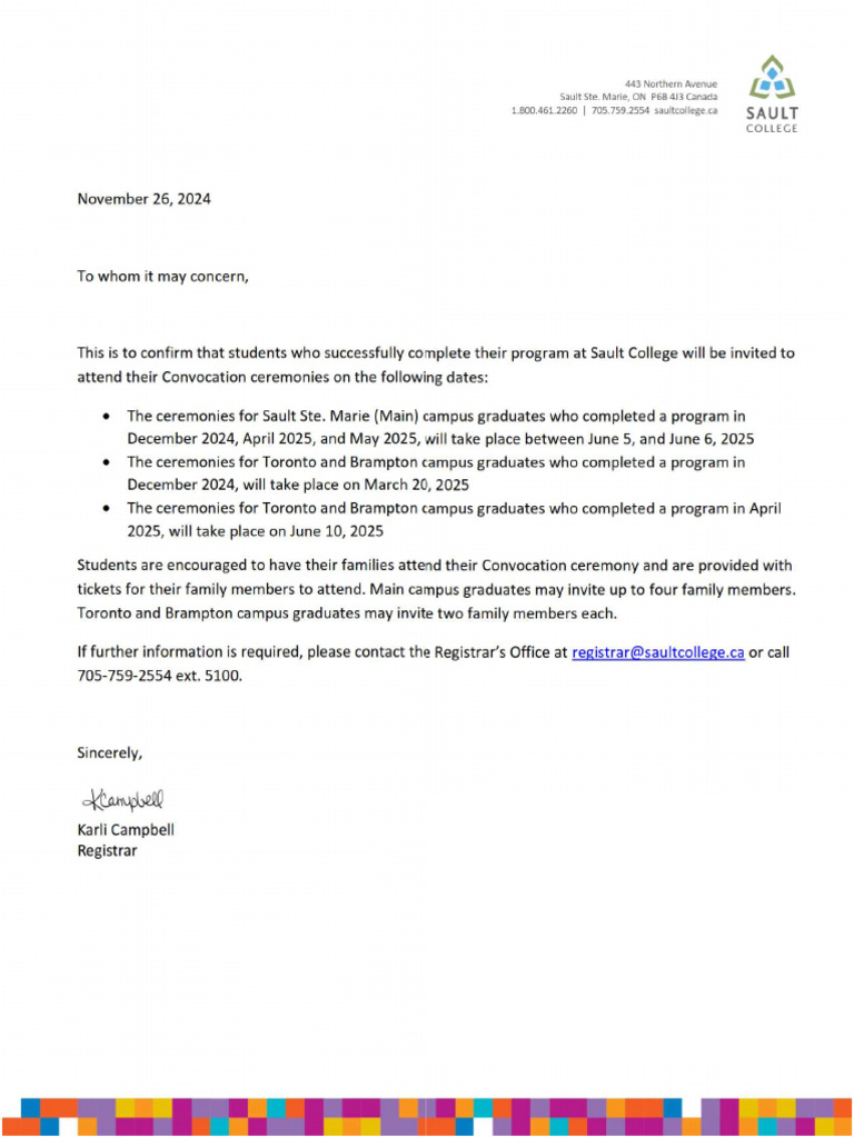 Convocation Invitation Letter - June 2025 | PDF