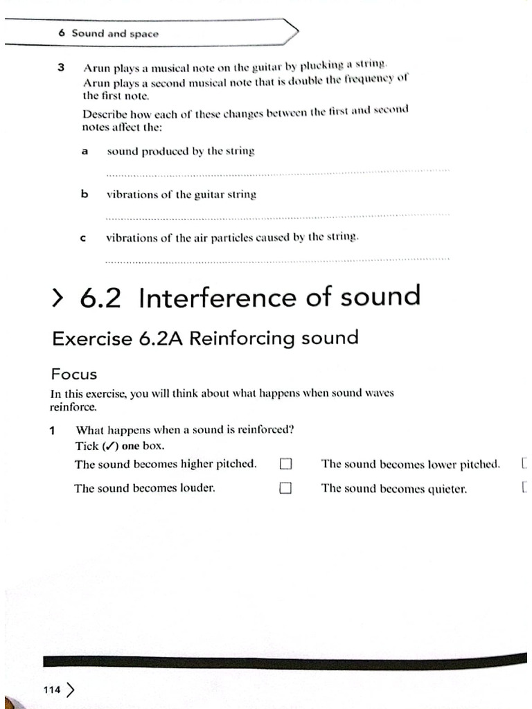 Year 9 Sound Worksheet 2 | PDF